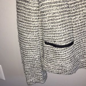 LOFT | Jackets & Coats | Loft Black And White Tweed Jacket Size Mp ...